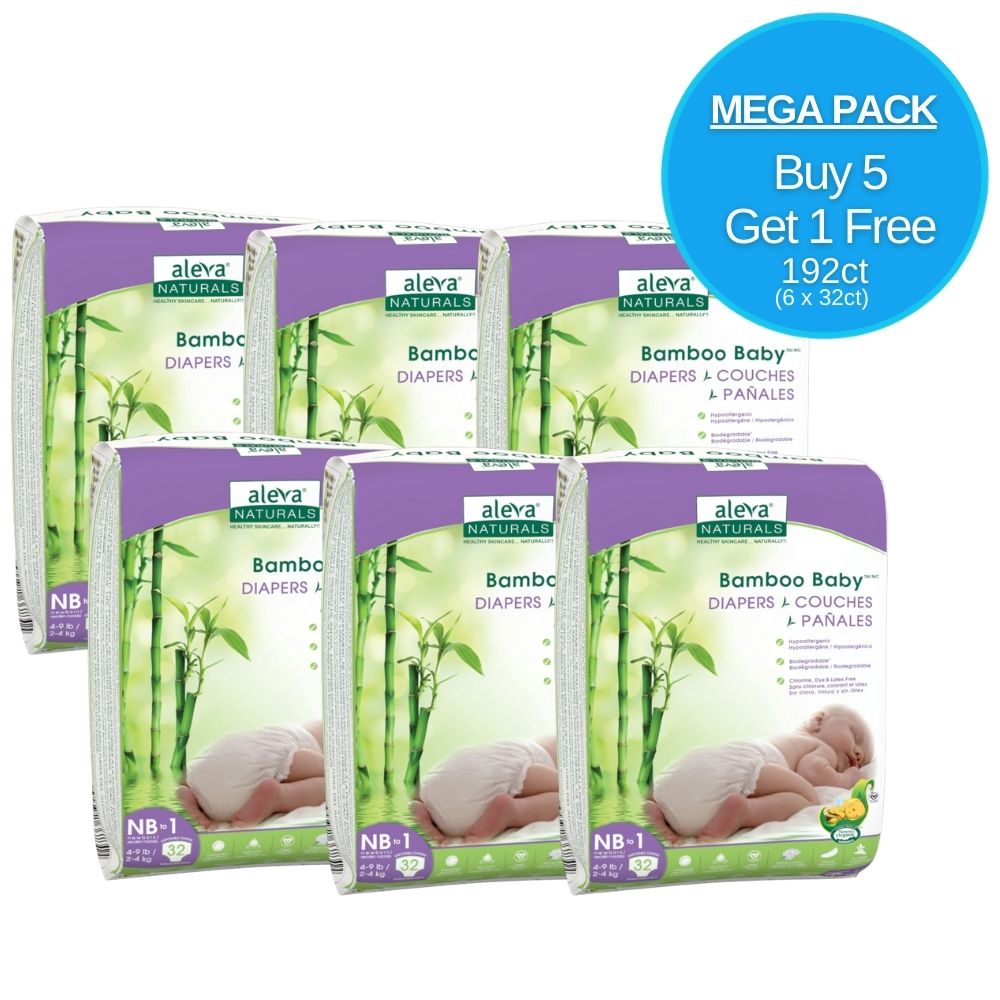 Bamboo Baby Diapers - Size NB-1 – Aleva Naturals